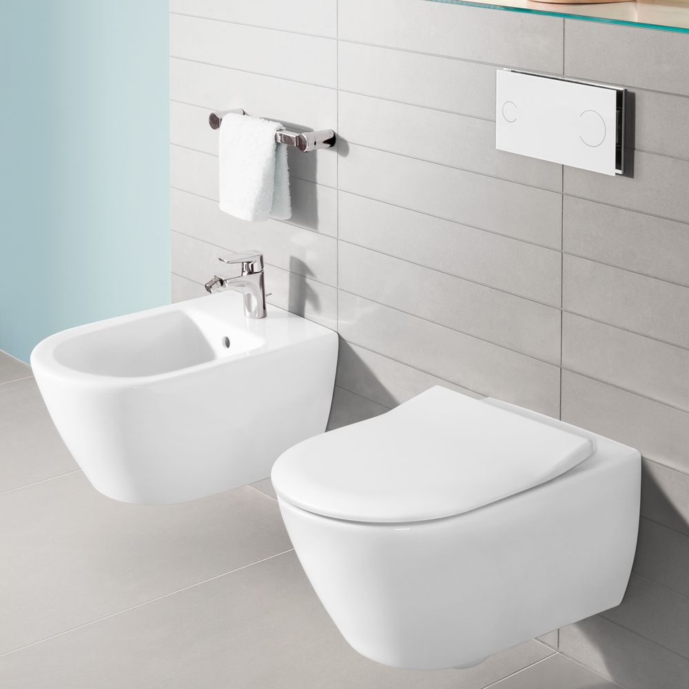 Комплект унитаза подвесного Villeroy&Boch Subway 2.0 ViFresh с крышкой ...