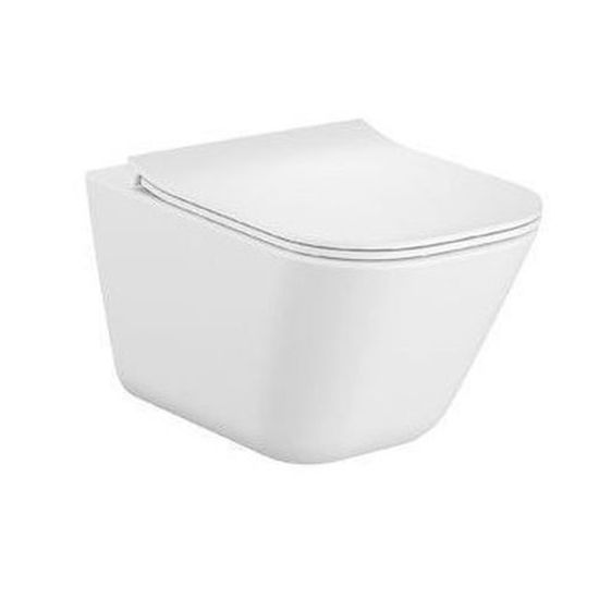 Унітаз підвісний Roca Gap Rimless Square 54x35 з кришкою Ultraslim ...