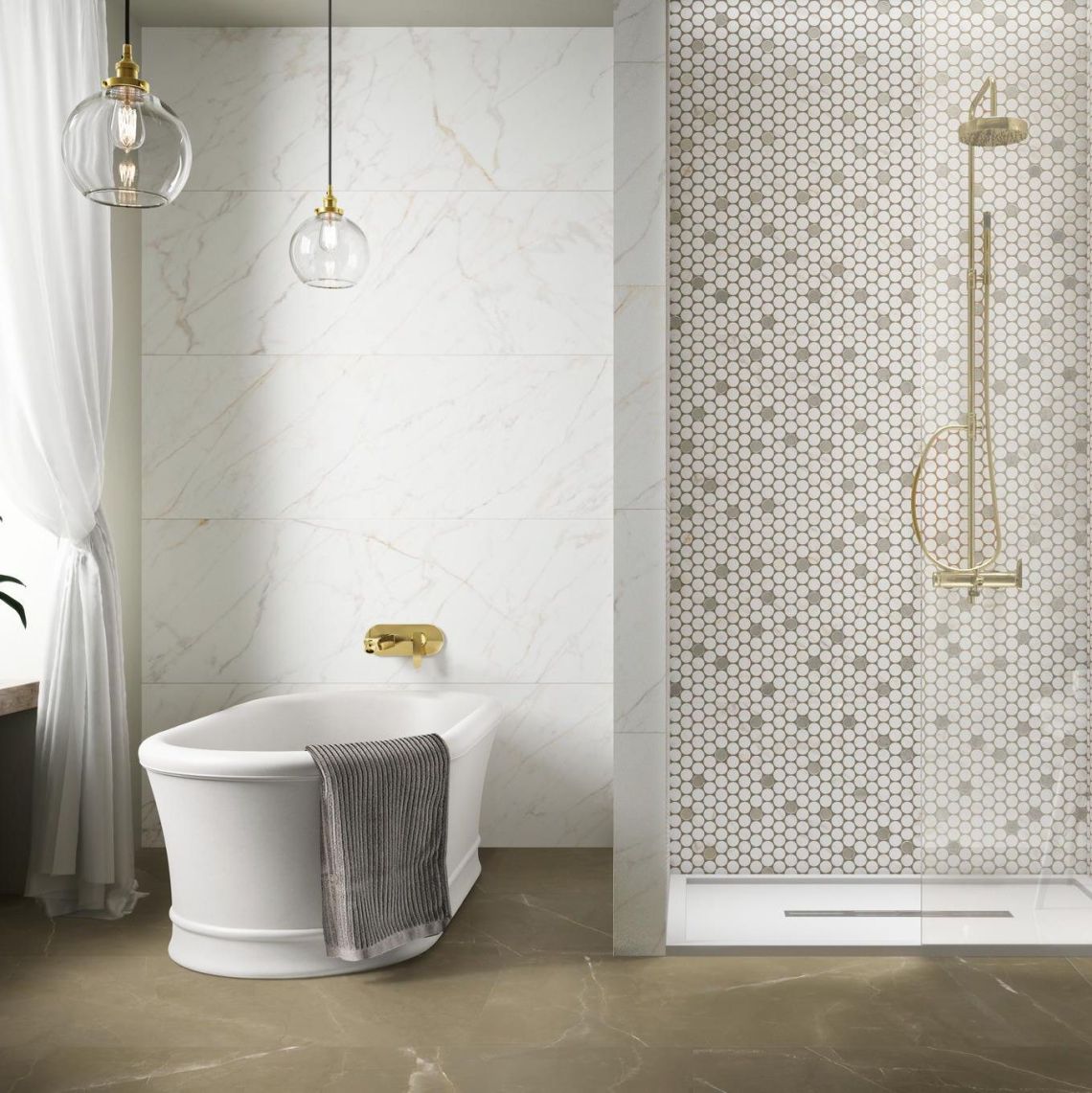 Керамограніт Marazzi Magnifica Calacatta Gold 60x180 Rett. 7mm (M5SU ...